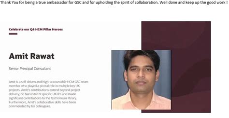 Amit Rawat On Linkedin Happy To Share That I Got Hr Hero Award From