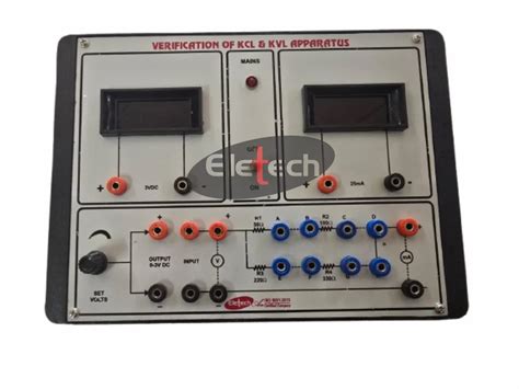 Verification Of Kcl And Kvl Apparatus At Best Price In Ambala By Eletech Lab Instruments Id