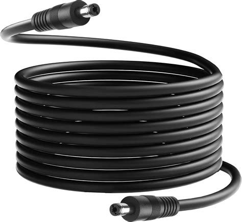 Gintooyun Dc 5 5x2 1mm Male To Male 16ft 18awg Dc Extension