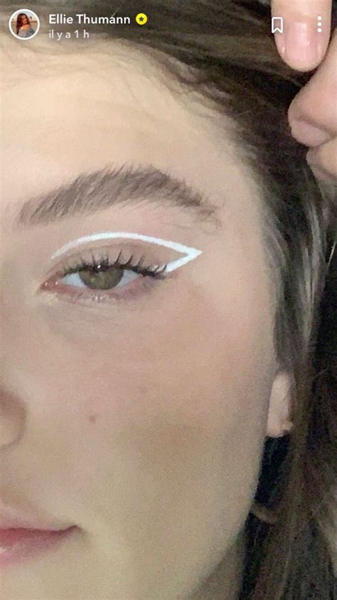 Pin By Camille On Makeup Inspo White Eyeliner Makeup No Eyeliner