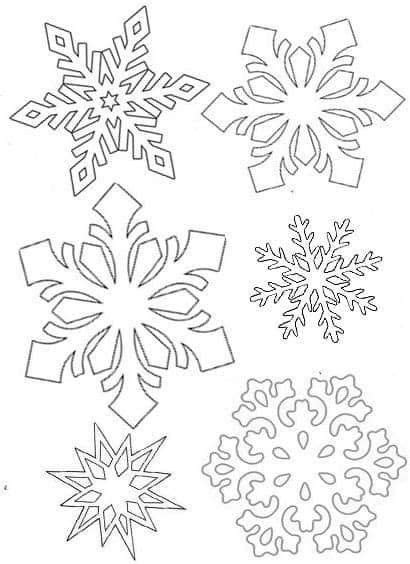 Pin By Nataliya Bartschová On Vločky Christmas Stencils Christmas Drawing Xmas Crafts