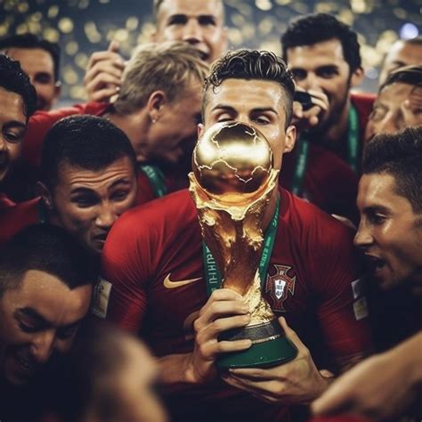Cristiano Ronaldo Ganando El Mundial Fotos De Fútbol Futbol Famosos