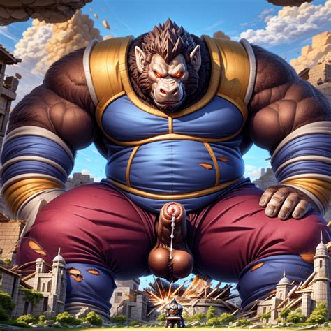 Rule 34 Ai Generated Anthro Ape Armor Ball Tuft Balls Bardock Bent Legs Bodily Fluids Body