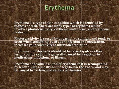 Ppt Erythema Powerpoint Presentation Free Download Id7952413