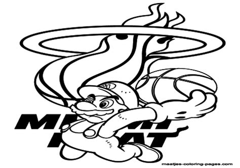 Miami Heat Coloring Pages