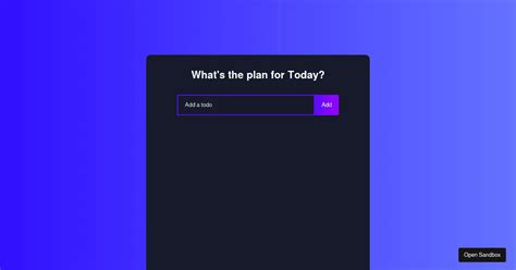 todolist react codesandbox