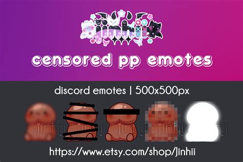 Censored Pp Emote Set Etsy