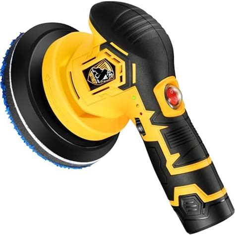 Vkdemer Cordless Car Buffer Polisher 6 In Mini Buffer Polisher Kit With 2 Pack 21v