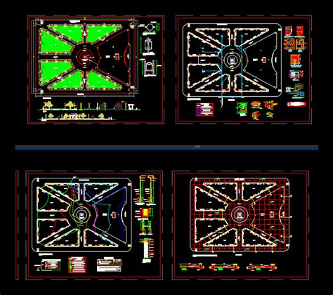 Square With Electric Installation DWG Block For AutoCAD Designs CAD