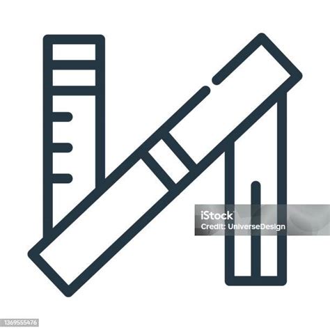 접힌 눈금자 씬 선 아이콘입니다 측정 개념 격리 된 윤곽선 기호에서 1 3 선형 아이콘 웹 디자인 및 앱에 대한 벡터 그림 기호 요소입니다 0명에 대한 스톡 벡터 아트 및