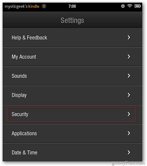 Secure Kindle Fire With A Lock Screen Password