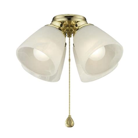 Harbor Breeze 4 Light Bright Brass Incandescent Ceiling Fan Light Kit
