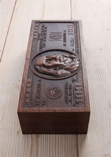 Деревянная шкатулка для денег купить