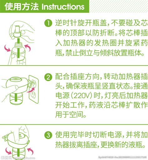 蚊香液使用方法设计图 其他 生活百科 设计图库 昵图网