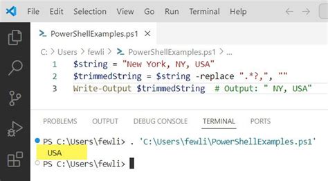 Trim Variable Before Character In Powershell