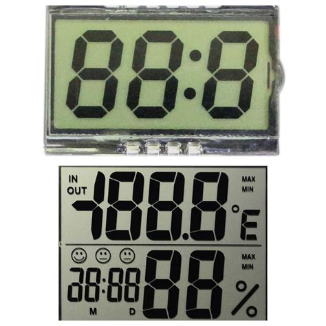 FSTN Positive Transflective Segment Tn Stn Htn FSTN Va Dots Monochrome Graphic LCD