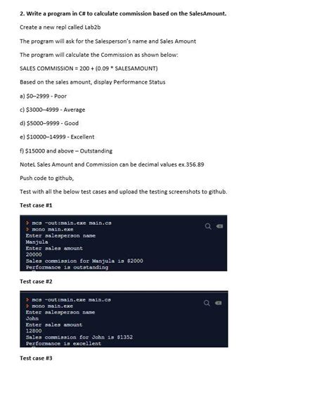Solved 2 Write A Program In C To Calculate Commission