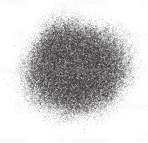 Halftone Dotted Circle Shape Stipple Blob Noisy Abstract Design