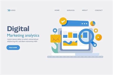Premium Vector Digital Marketing Analytics