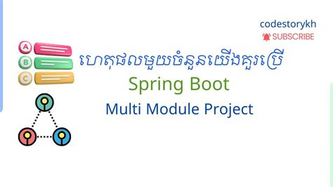 ហេតុផលមួយចំនួនយើងគួរប្រើ spring boot multi module project spring boot