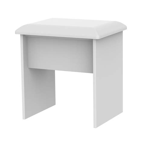 Copenhagen Ready Assembled Dressing Table Stool White