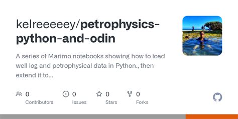 Github Kelreeeeeypetrophysics Python And Odin A Series Of Marimo