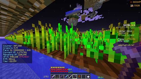 A Farm Design In Hypixel Skyblock Wheatpotatocarrot Youtube