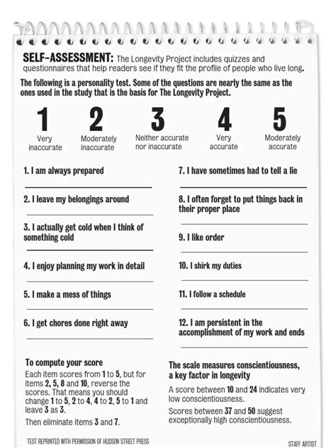 The Longevity Project Pdf Evaluation Methods Tests