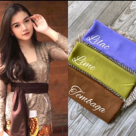 Jual Selendang Kebaya Bali M Selendang Kebaya Kutubaru Modern Selendang Kebaya Polos