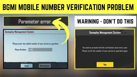 Bgmi Mobile Number Verification Problem Bgmi Gameplay Management
