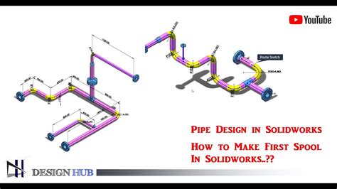 How To Make First Spool In Solidworks Routing Pipe Design In