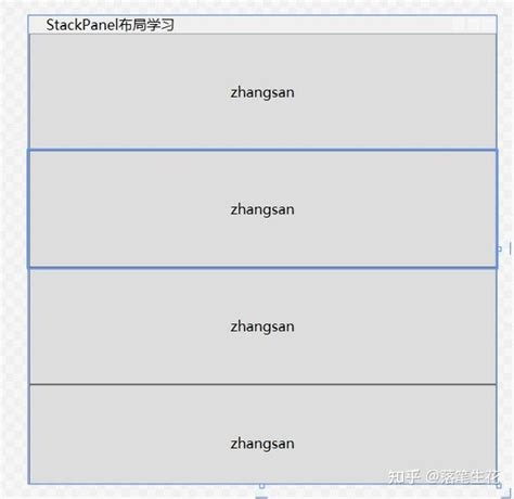 Wpf布局控件之stackpanel布局 知乎 Wpf布局控件之stackpanel布局 知乎
