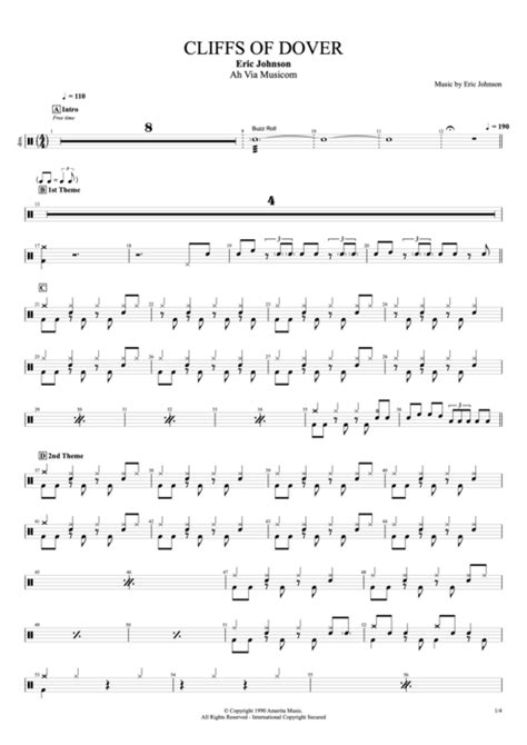Cliffs Of Dover Tab By Eric Johnson Guitar Pro Full Score Mysongbook