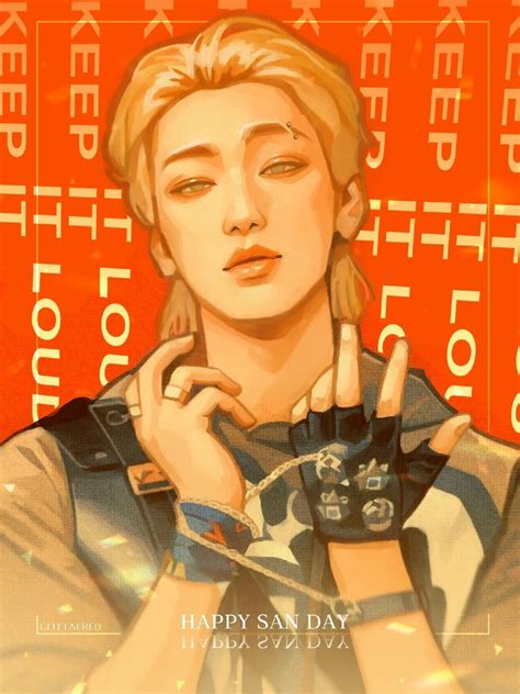 San Ateez Kpop Drawings Fan Art Sans Art