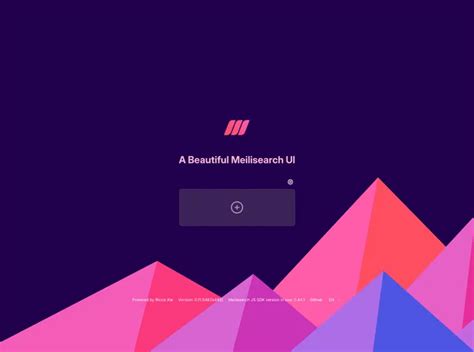 meilisearch ui by riccox a react template built at lightspeed