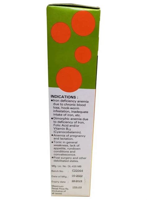 Dexorange Hematinic Syrup For Nutritional Deficiency 200 Ml At ₹ 159