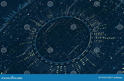 Abstract Big Data Visualization Radial Plot Complex Data Concept