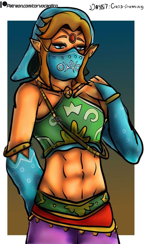 Rule 34 Corvo Caotico Crossdressing Gerudo Link Gerudo Outfit