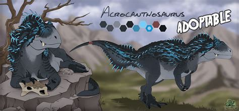 Acrocanthosaurus Adoptable Closed By Therbis On Deviantart