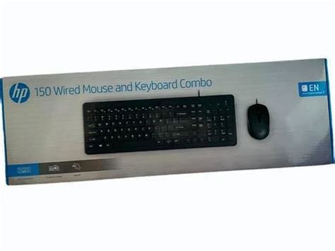 Hp 150 Wired Keyboard And Mouse Combo At ₹ 699 Piece Logitech Keyboard And Mouse Combo In