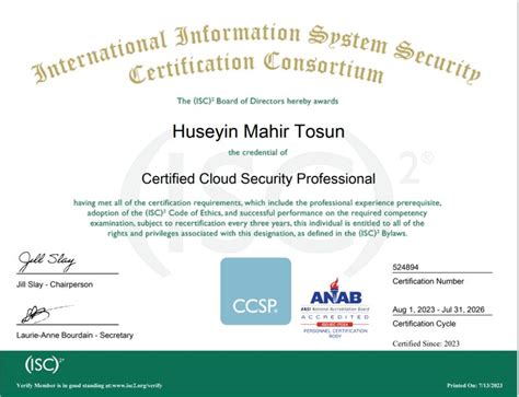 Mahir Tosun On Linkedin I Passed The Isc2 Ccsp Exam And Was