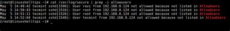 How To Restrict Ssh Access To Certain Users In Linux