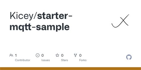 Github Kiceystarter Mqtt Sample