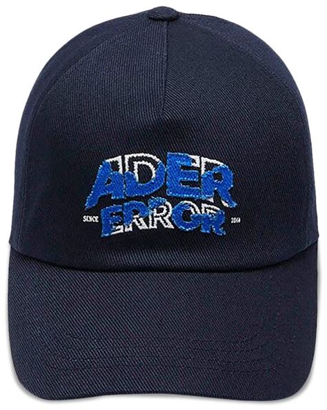 Buy Ader Error Distressed Logo Cap Navy Bmadfwhw0205nv Goat