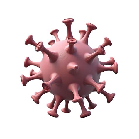 3d Render Of A Virus Particle Detailed Closeup 56105491 Png