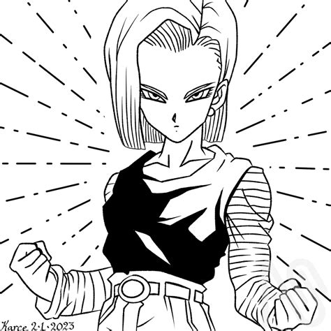 Android 18 Best Drawing Drawing Skill