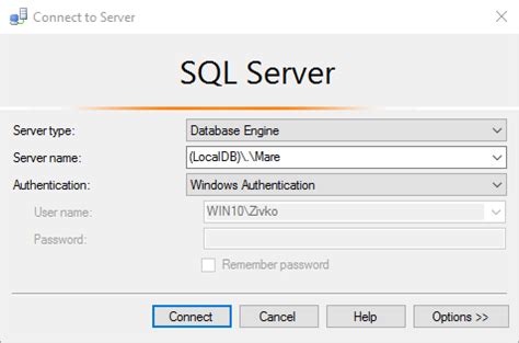 How To Connect And Use Microsoft SQL Server Express LocalDB