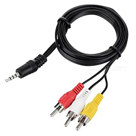 Buy 35mm Stereo Male To 3 Rca Male Audio Video Av Cable 15 Meter
