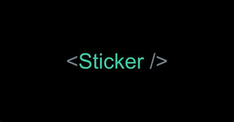 React Component Black Reactjs Sticker Teepublic