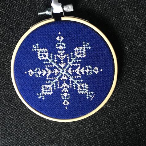 Snowflake Cross Stitch Patterns Pdf Instant Download Etsy